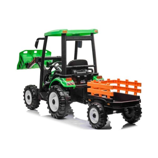 12v-10Ah ROOF KIDS ELECTRIC RIDE ON TRACTOR WITH TRAILER YJ3158B ...