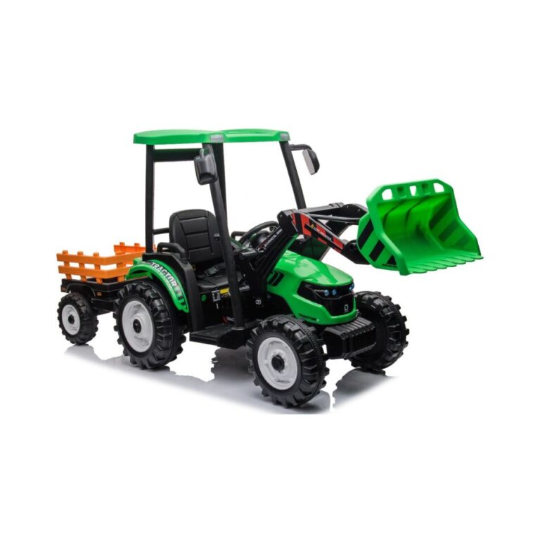 12v-10Ah ROOF KIDS ELECTRIC RIDE ON TRACTOR WITH TRAILER YJ3158B ...